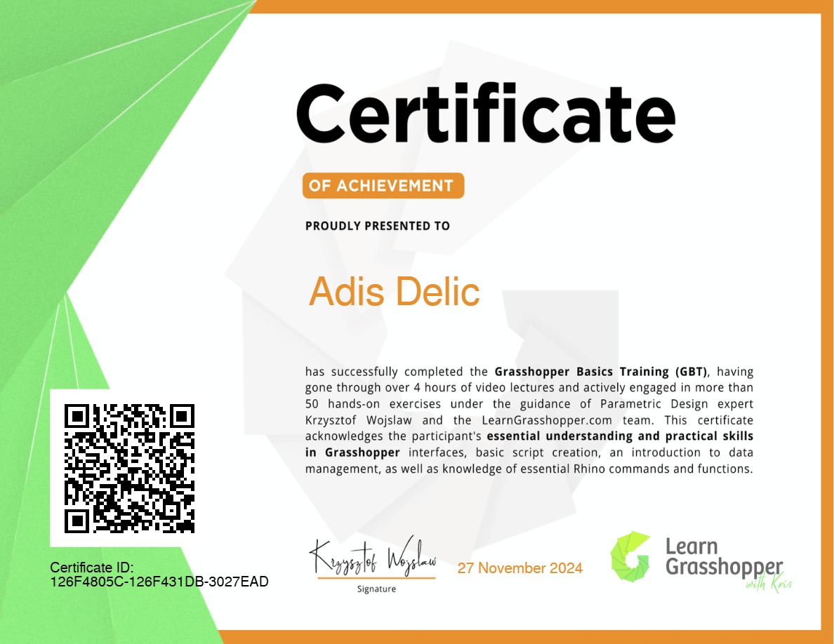 Certificate Verification – Learn Grasshopper