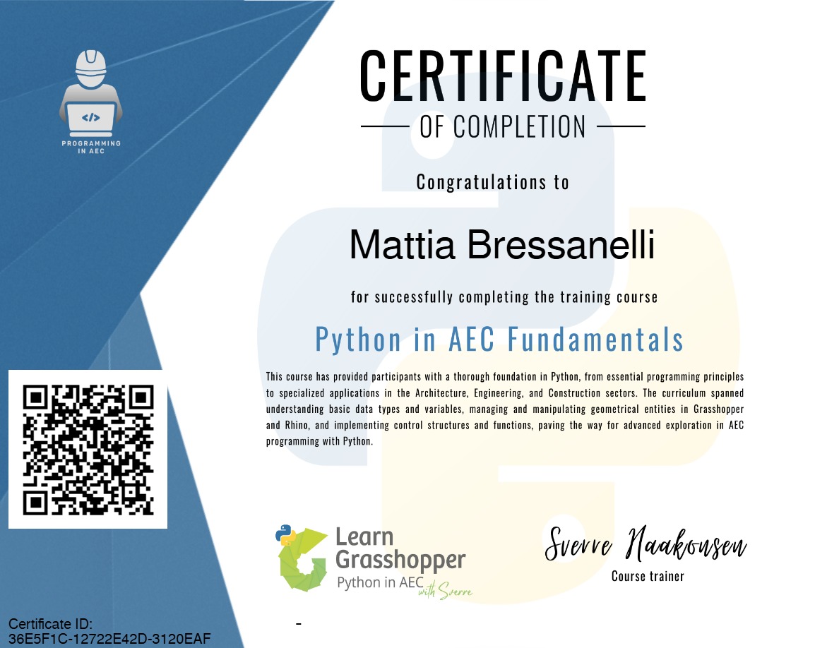 Certificate Verification – Learn Grasshopper