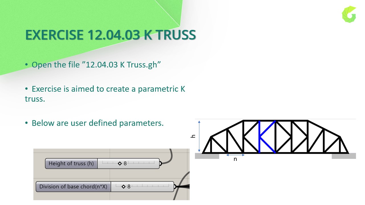 12.04.03 K Truss – Learn Grasshopper