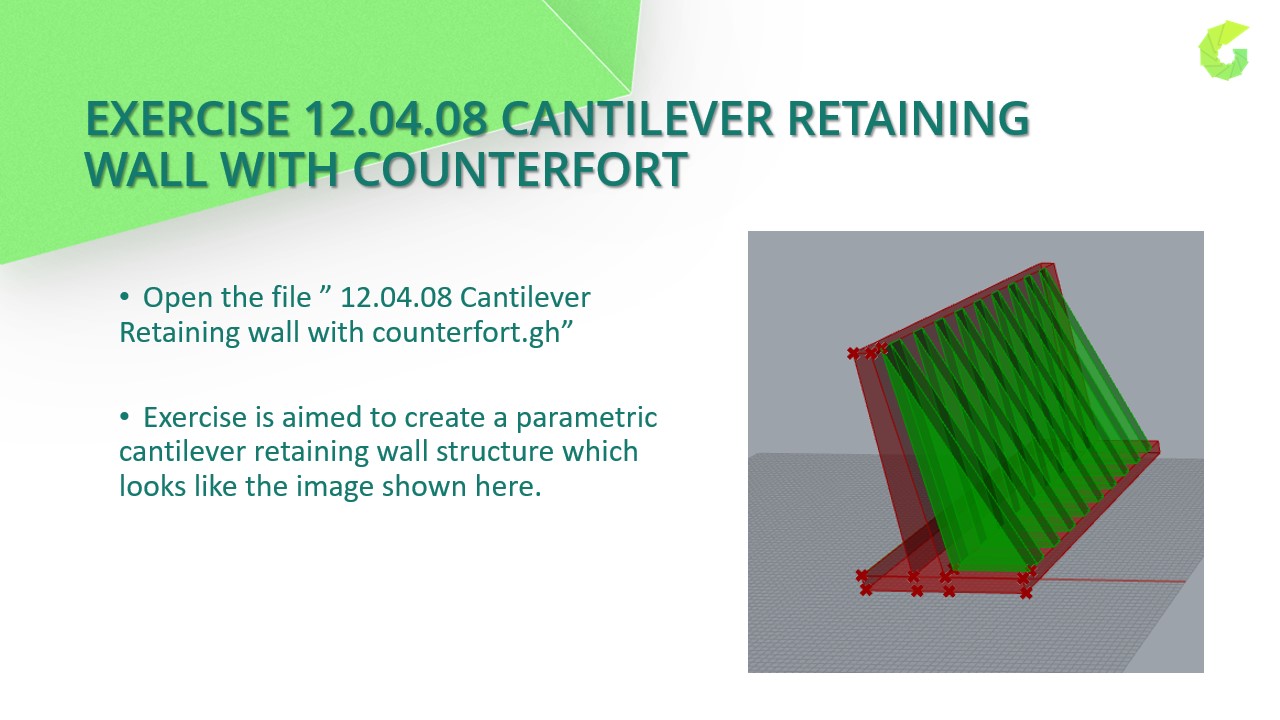 12.04.08 Cantilever Retaining Wall With Counterfort – Learn Grasshopper